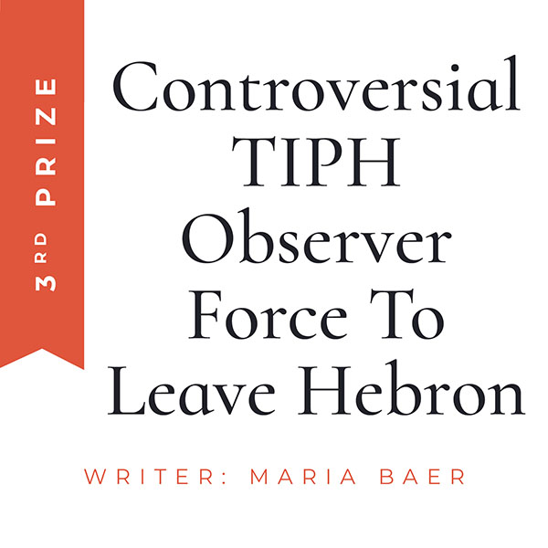 Controversial TIPH Observer Force To Leave Hebron | Jewish Voice